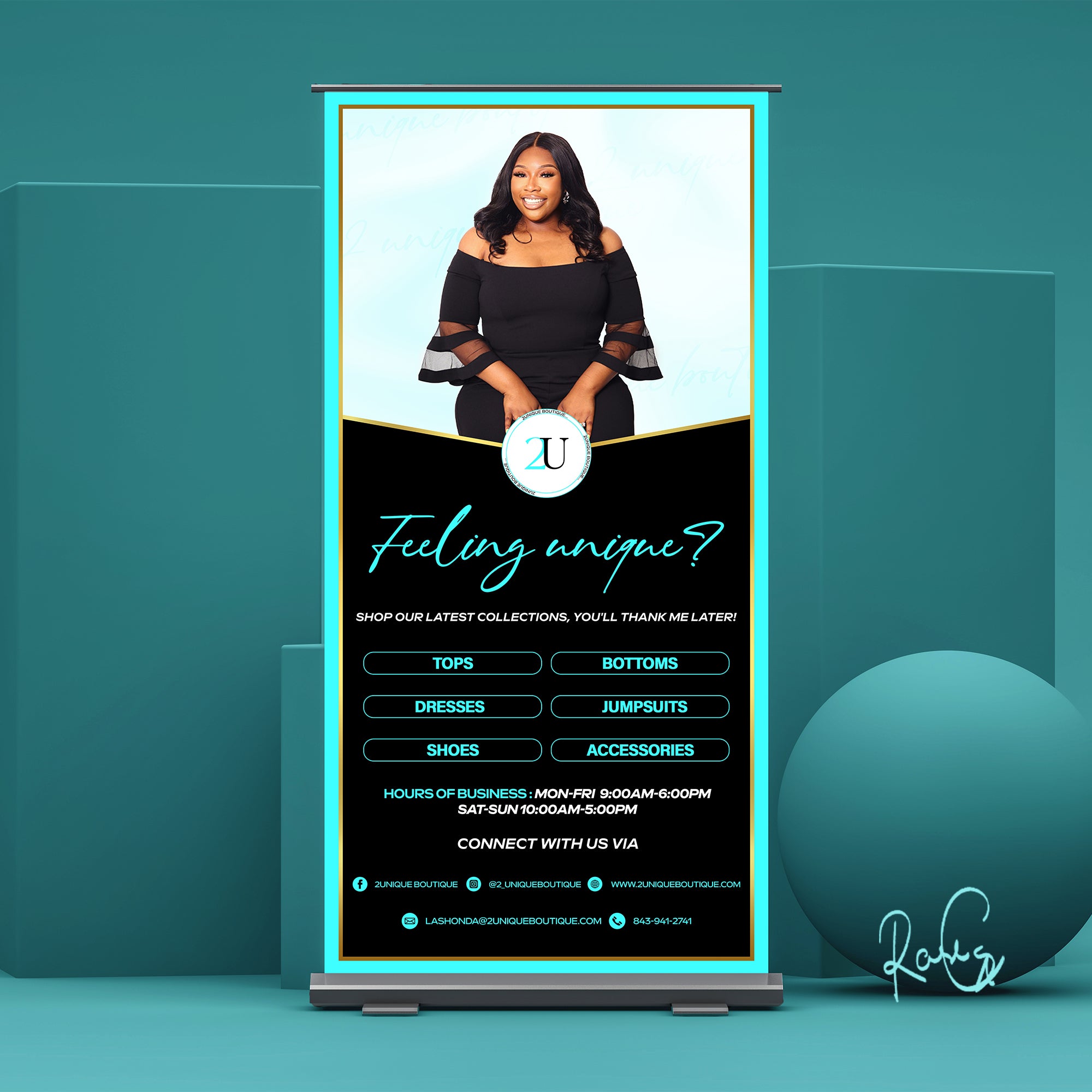 Retractable Standing Banner – Rare Creative Studios